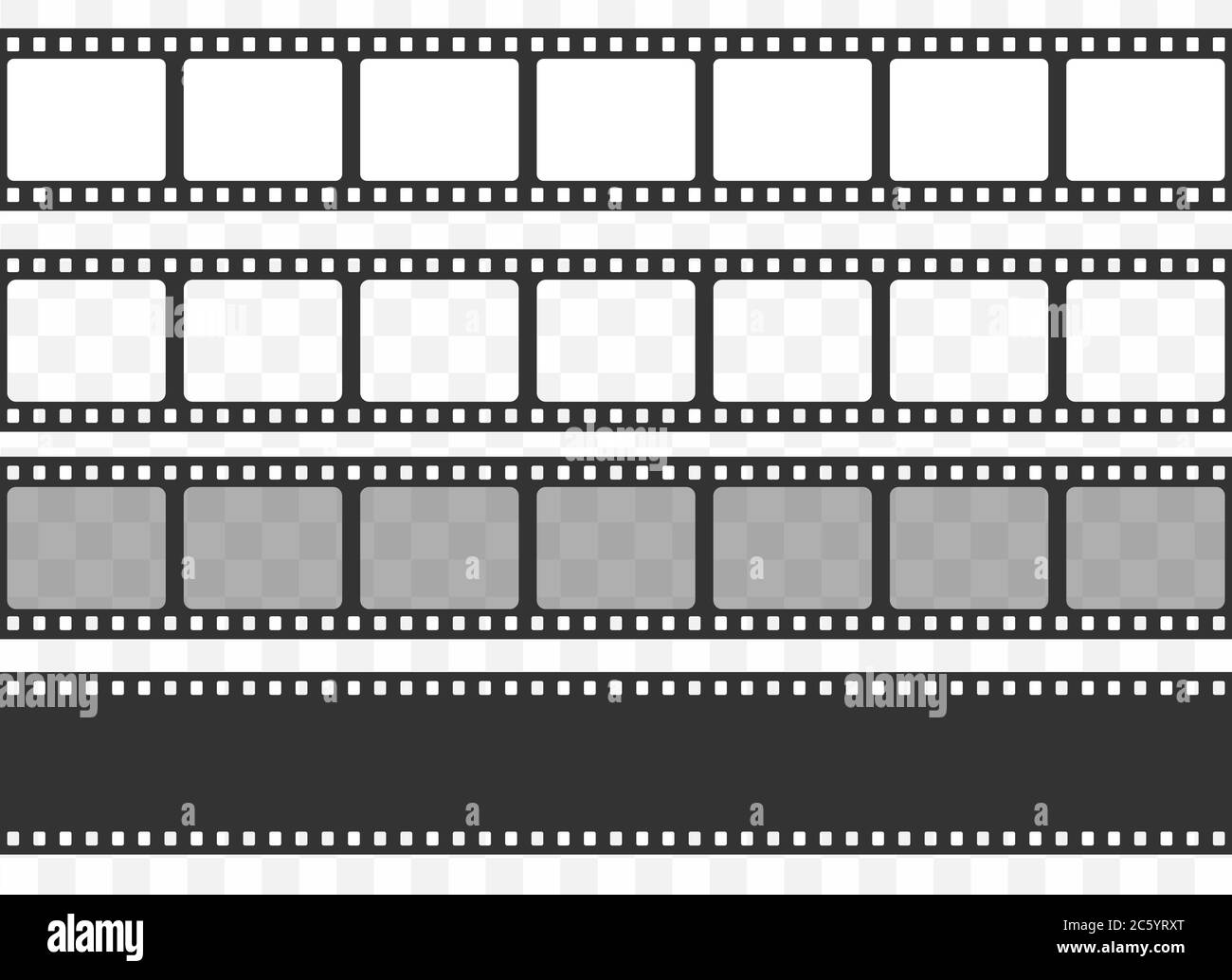 Film strip seamless pattern shape. Cinema movie logo symbol. Vector ...