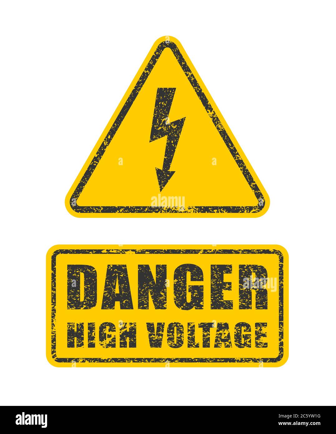 Danger High Voltage Vector
