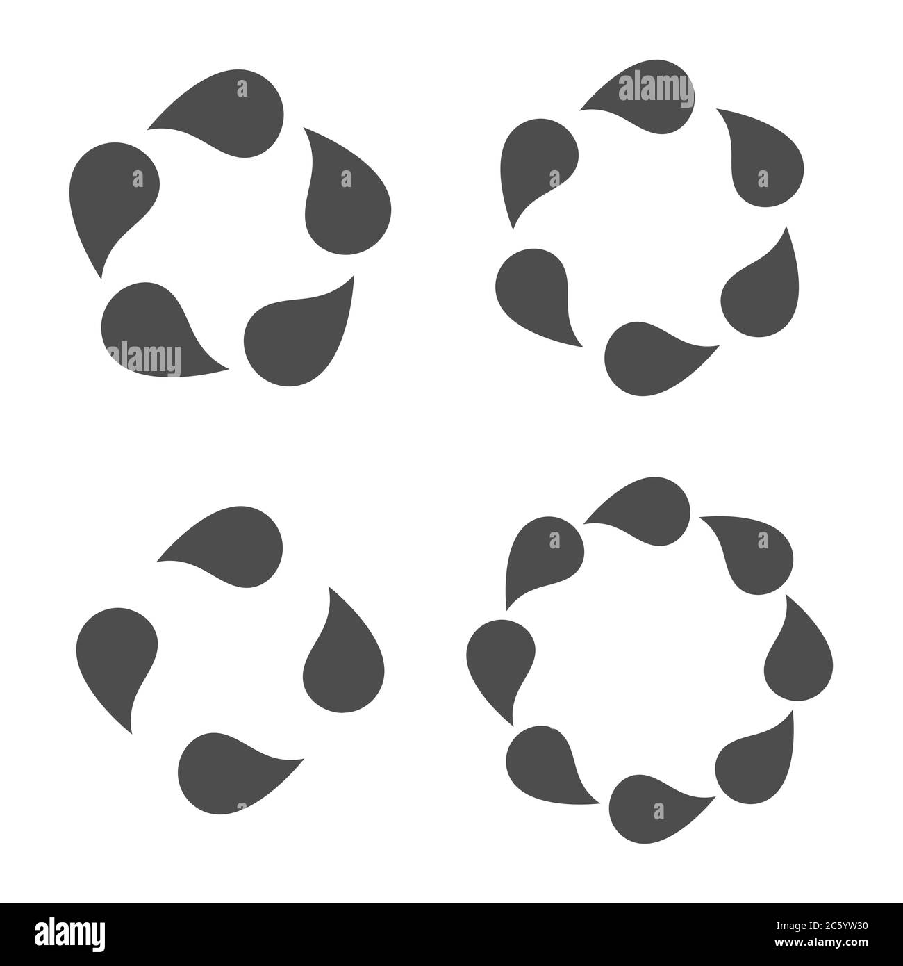 Water Drop Circle Icon