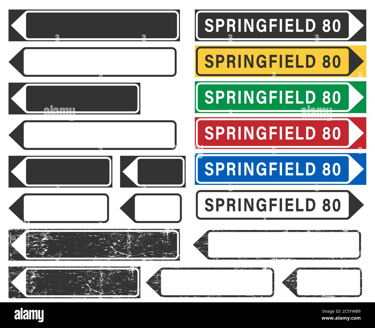 Traffic sign arrow destination city symbol. Vector illustration image ...