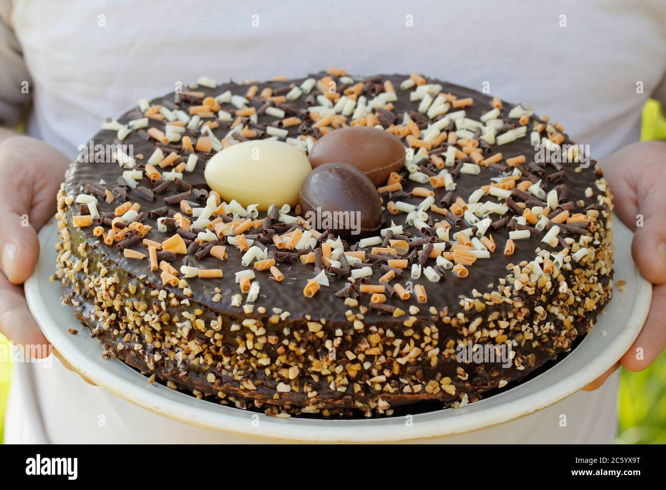 Man eating chocolate easter egg hi-res stock photography and images - Alamy