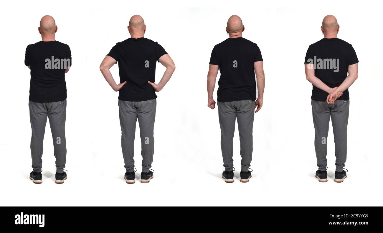 Back view bald Cut Out Stock Images & Pictures - Alamy