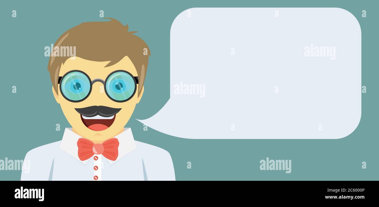 Man is laughing. Fun concept. Vector flat design illustration ...