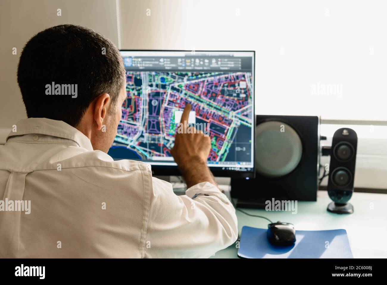 Man designing interior computer hi-res stock photography and images - Alamy