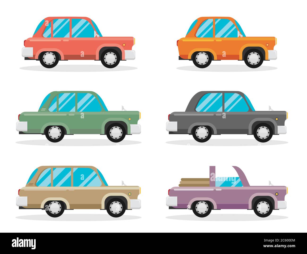 Collection vintage toy cars Stock Vector Images - Alamy