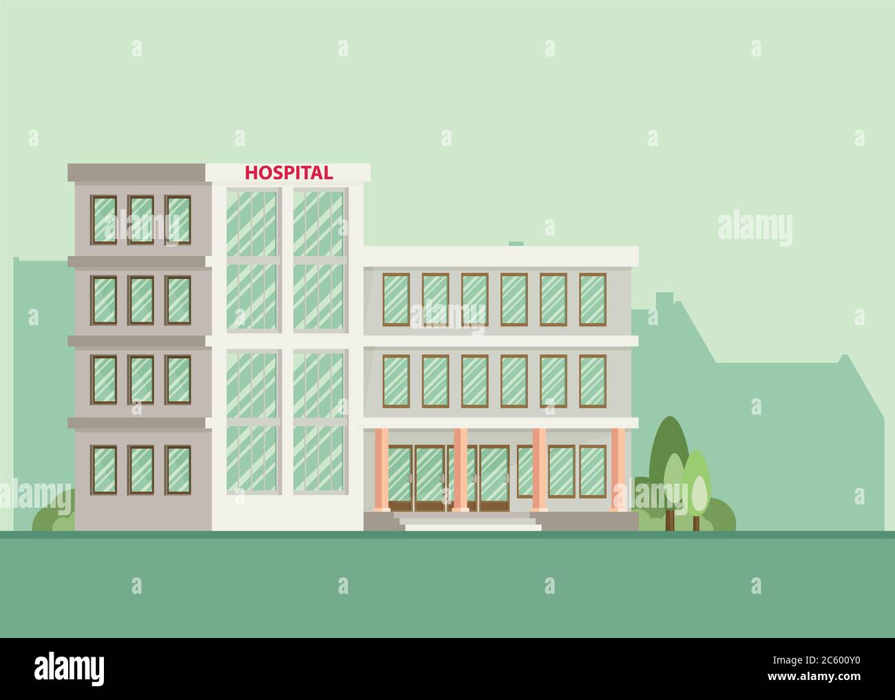 City hospital Stock Vector Images - Alamy