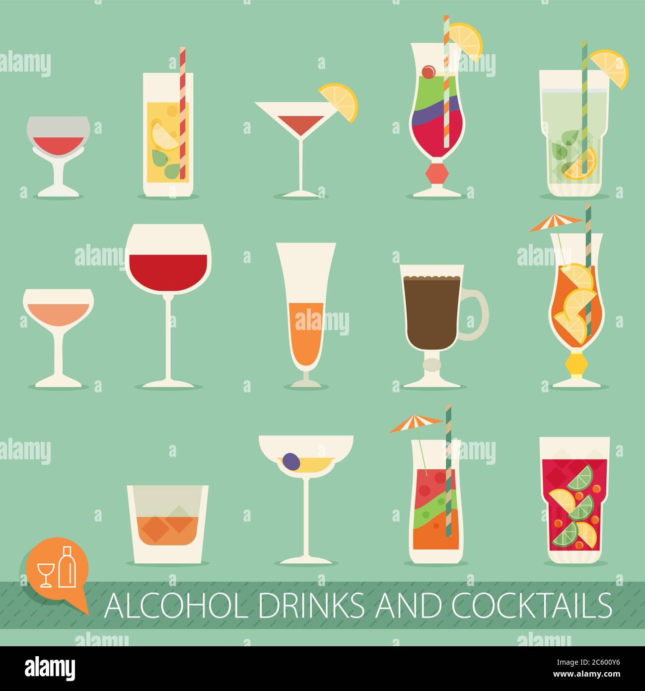 Business event drinks Stock Vector Images - Alamy