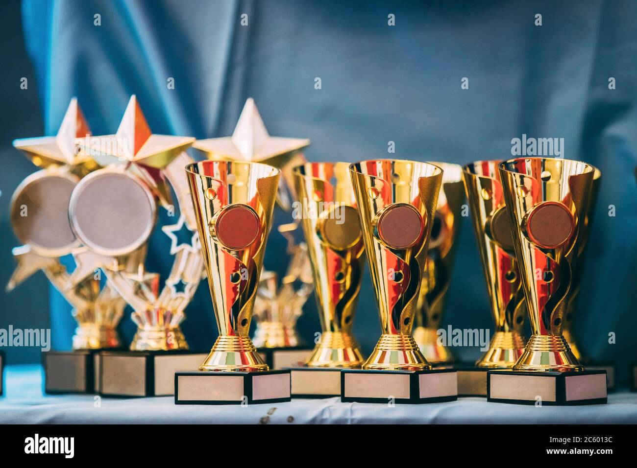 Celebration winners cups hi-res stock photography and images - Alamy