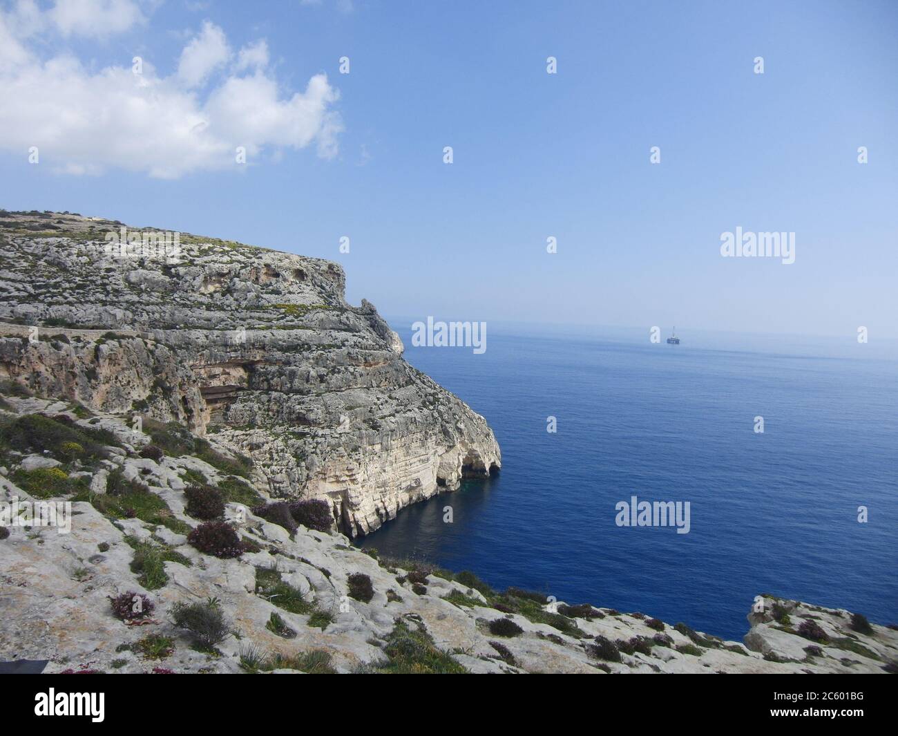 South Malta Cliffs Stock Photo - Alamy