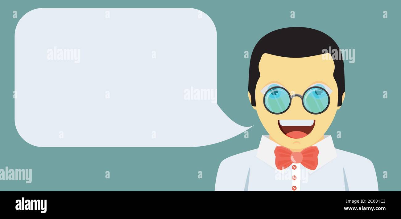 Man is laughing. Fun concept. Vector flat design illustration ...