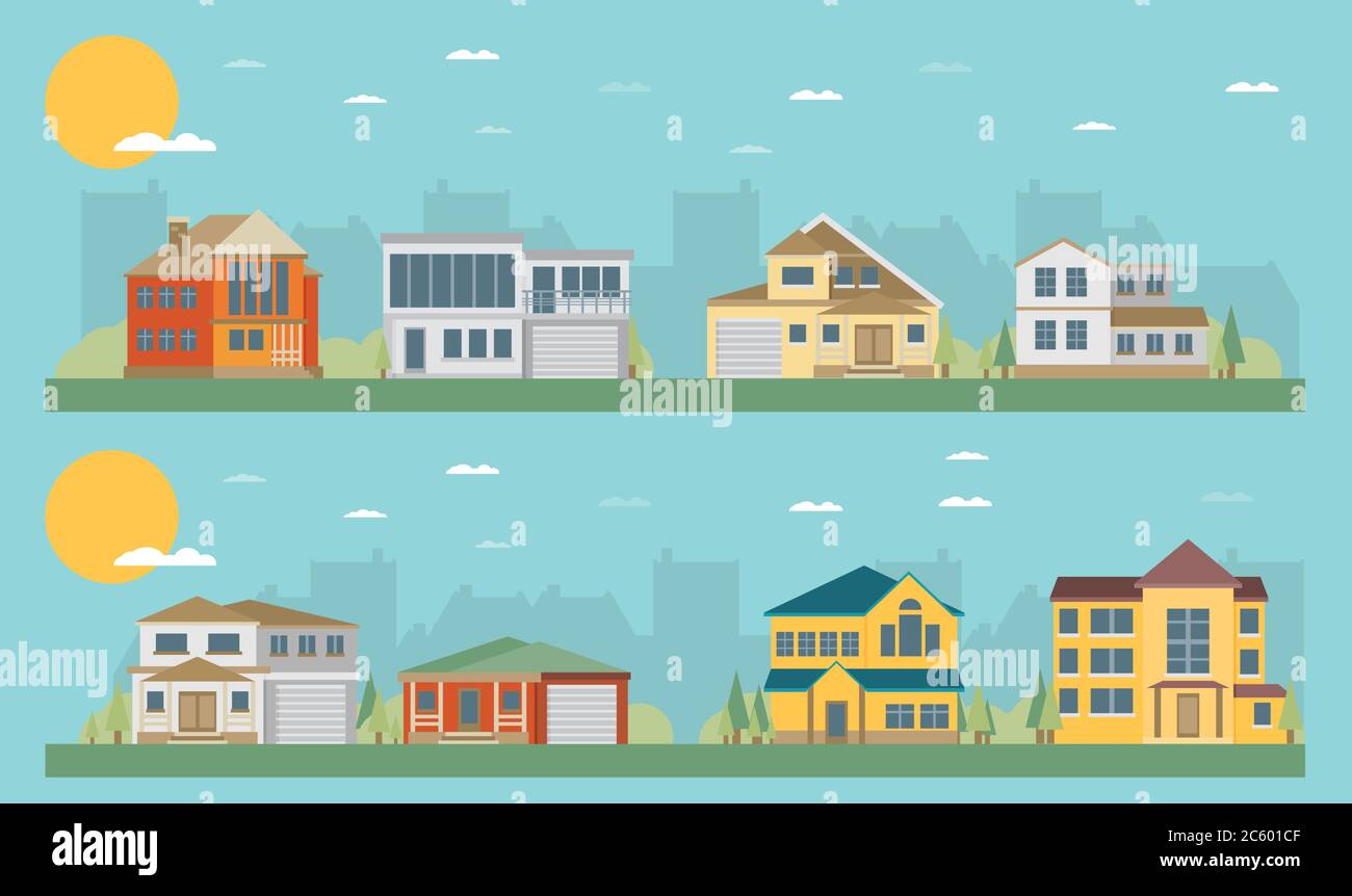 Adorable houses Stock Vector Images - Alamy