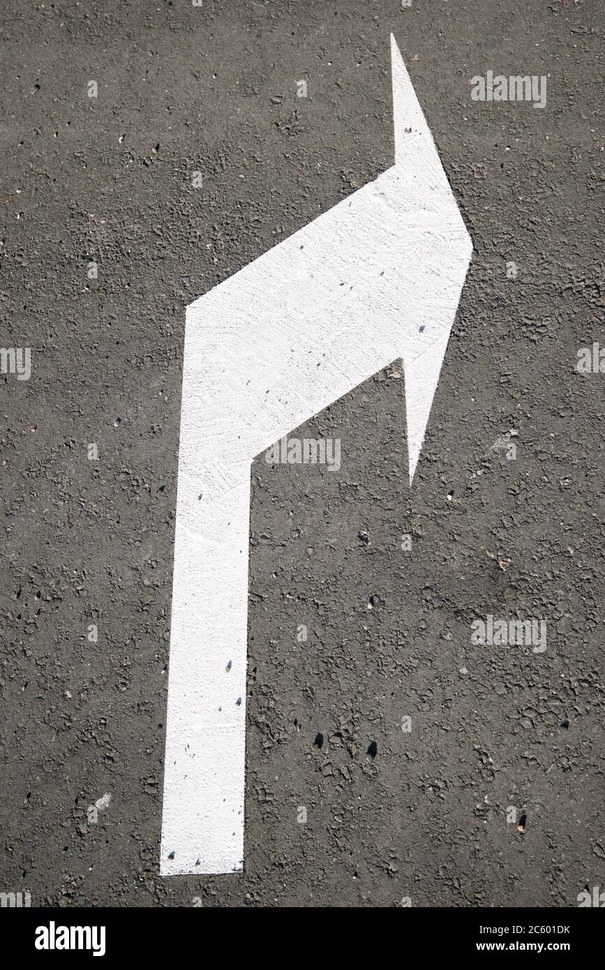 One way traffic sign standing on hi-res stock photography and images ...