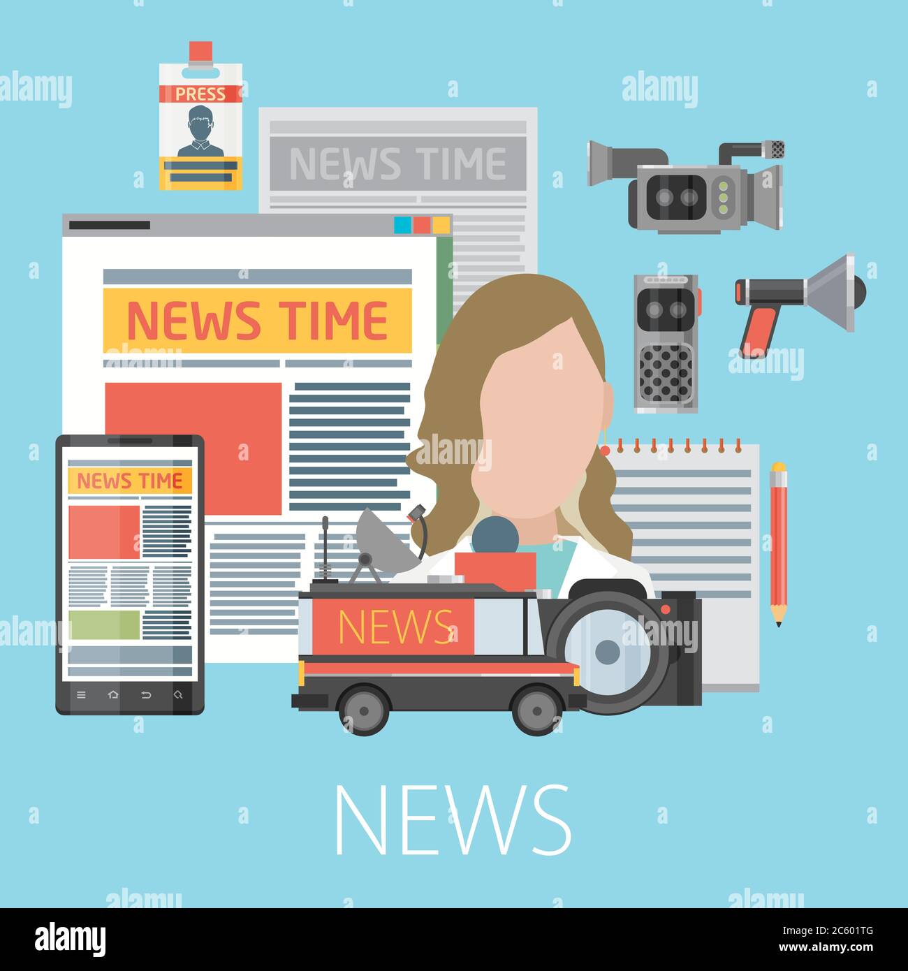 Newscaster Vector Vectors High Resolution Stock Photography and Images ...