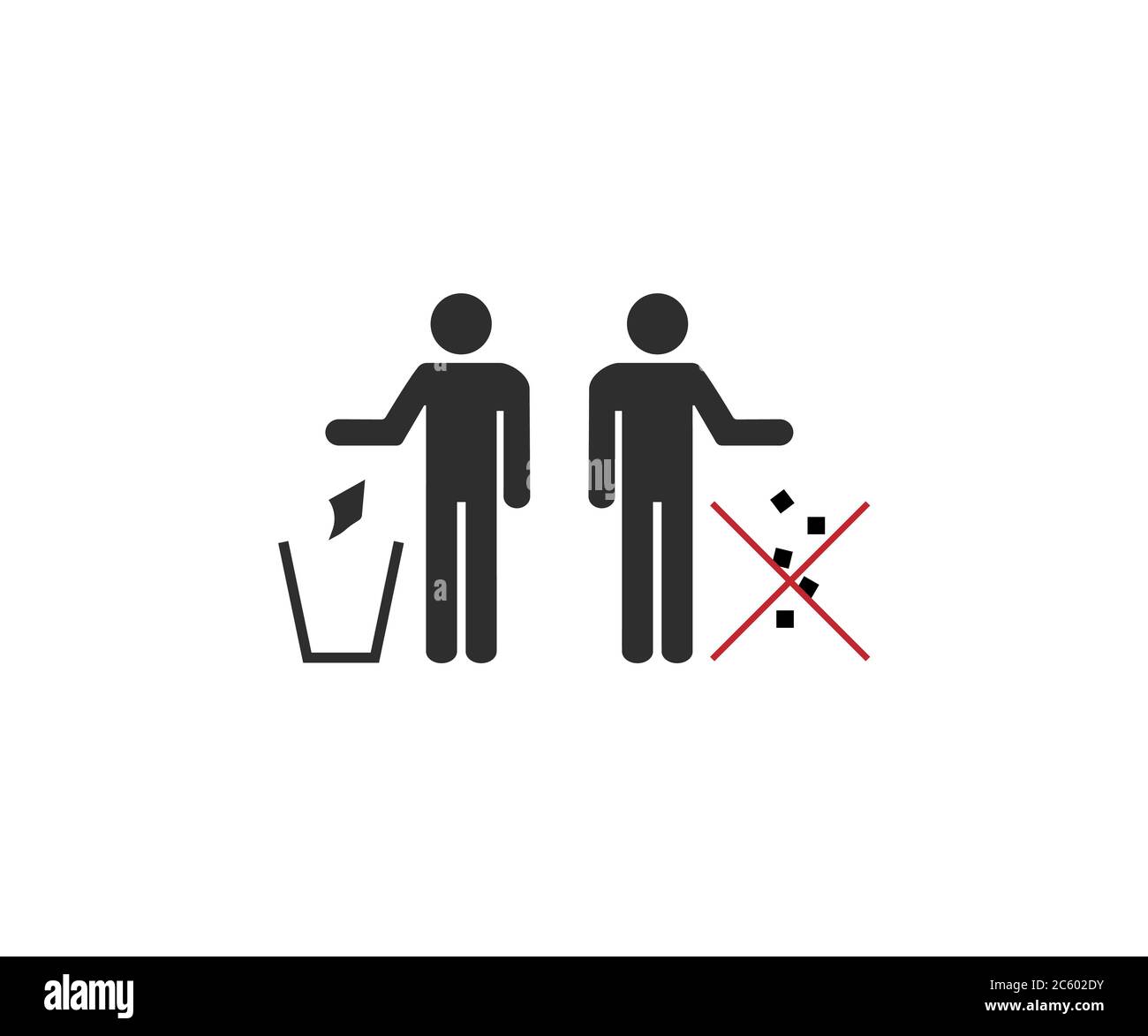 Do Not Litter. Vector illustration, flat design Stock Vector Image ...