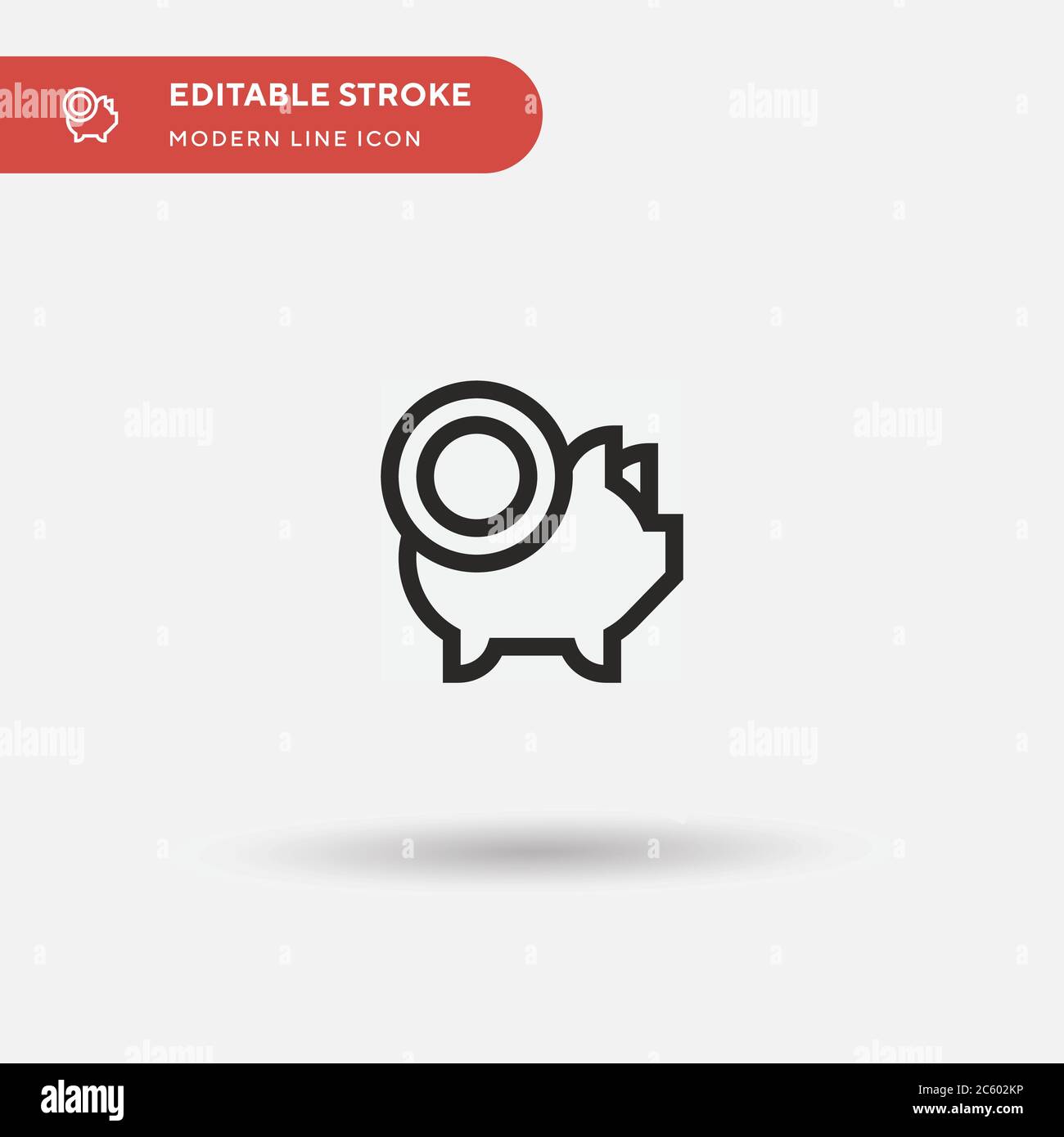Savings Simple vector icon. Illustration symbol design template for web ...