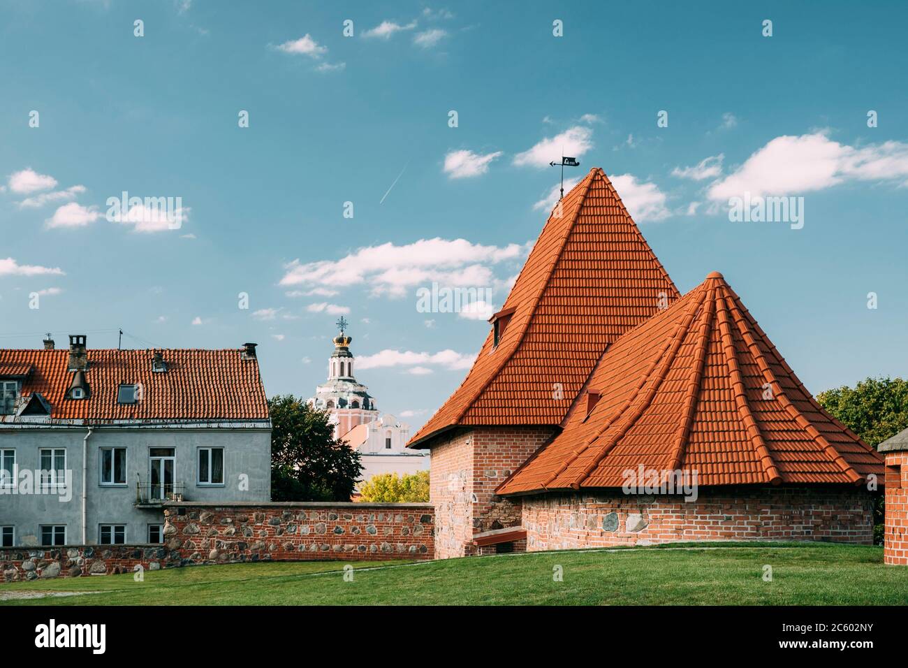 Vilnius, Lithuania. Old Towers Of Artillery Bastion Of Vilnius. Famous ...