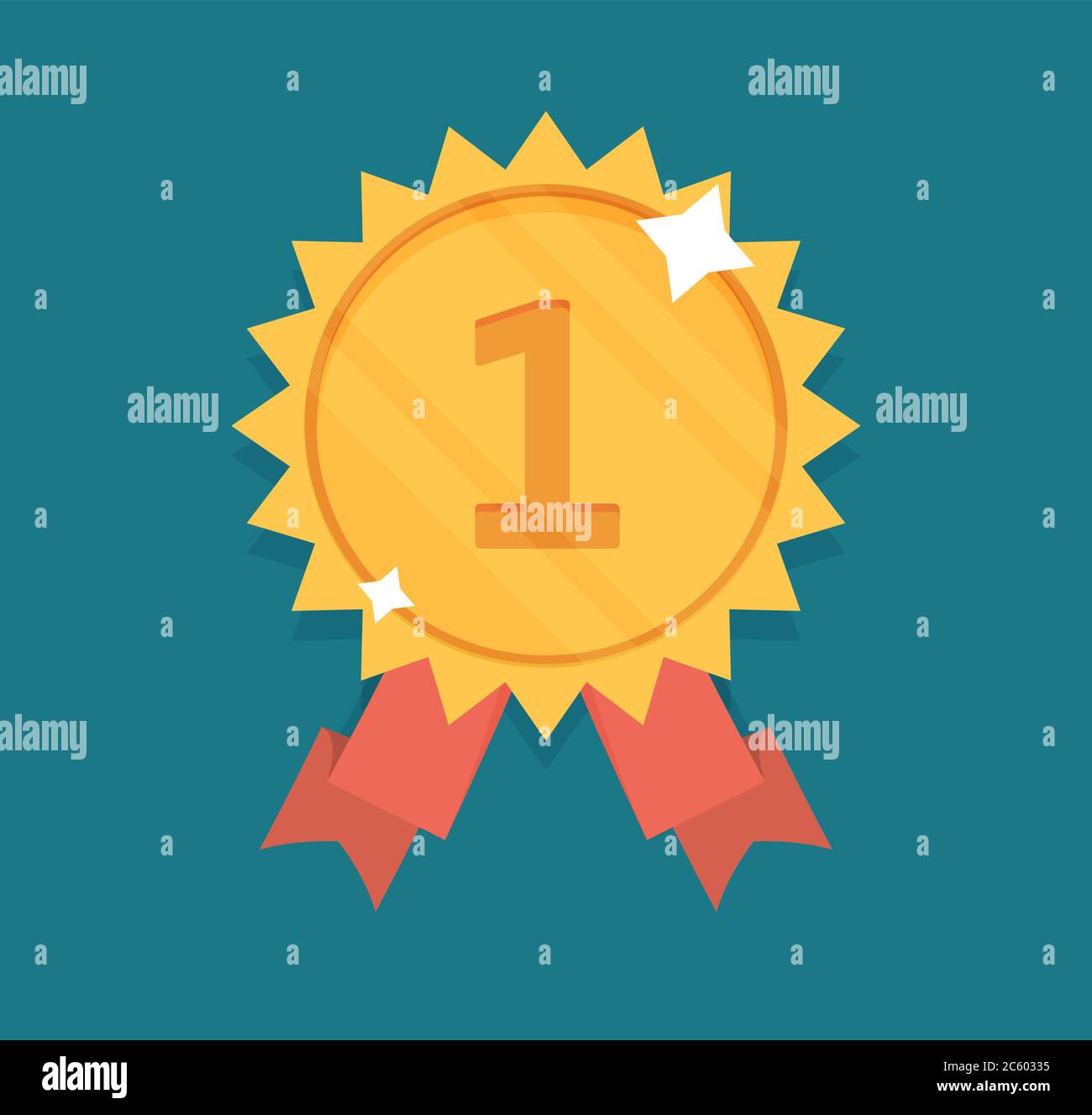 Flat style rosette vector icon illustration Stock Vector Image & Art ...