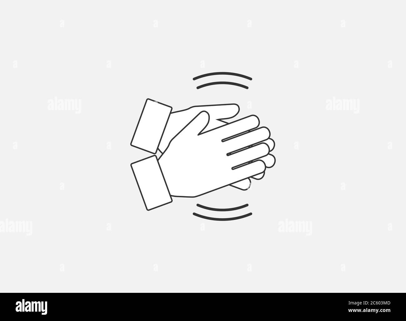 Applause, clap hands, ovation icon. Vector illustration, flat design Stock Vector Image & Art ...