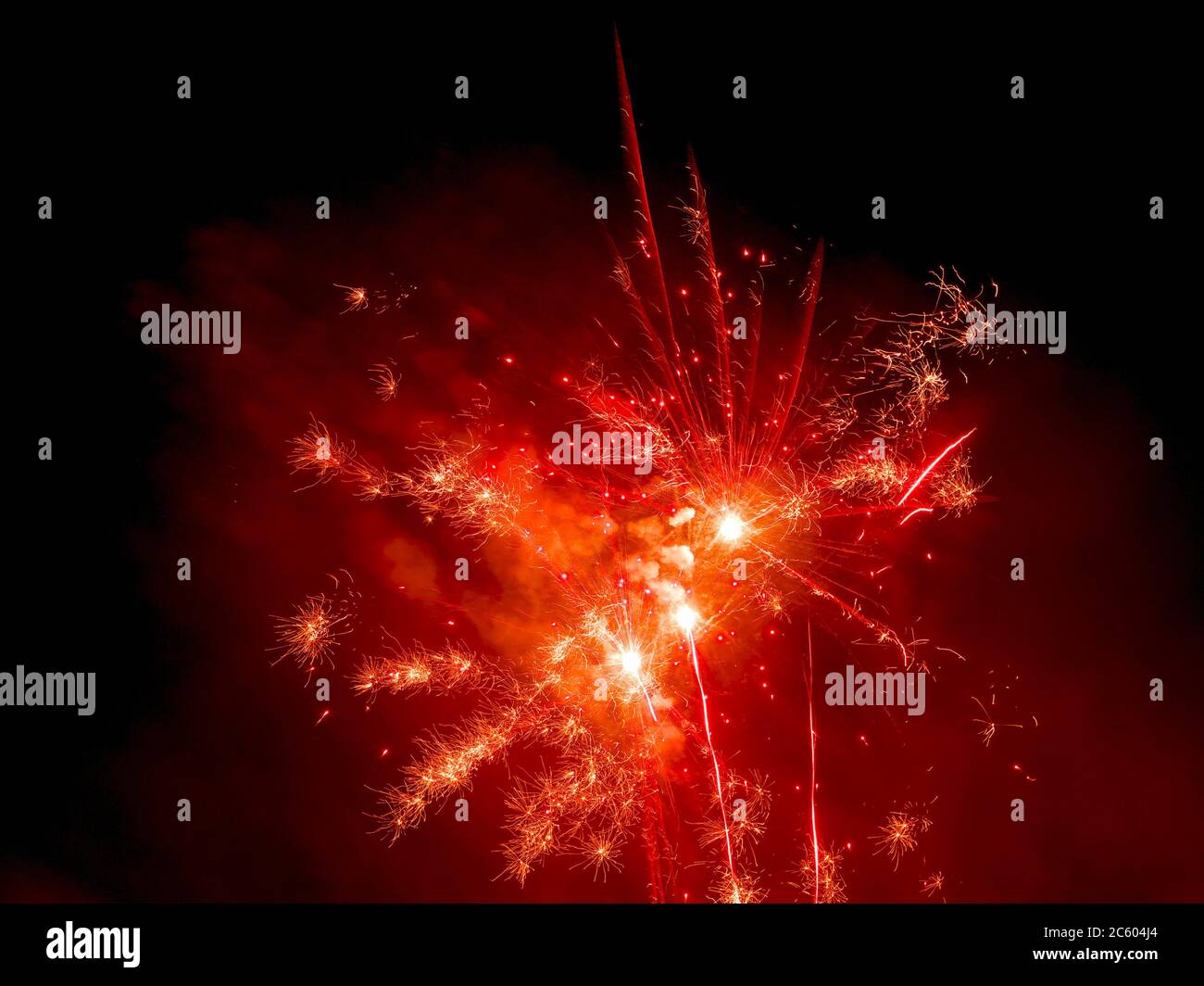 Red firework hi-res stock photography and images - Alamy