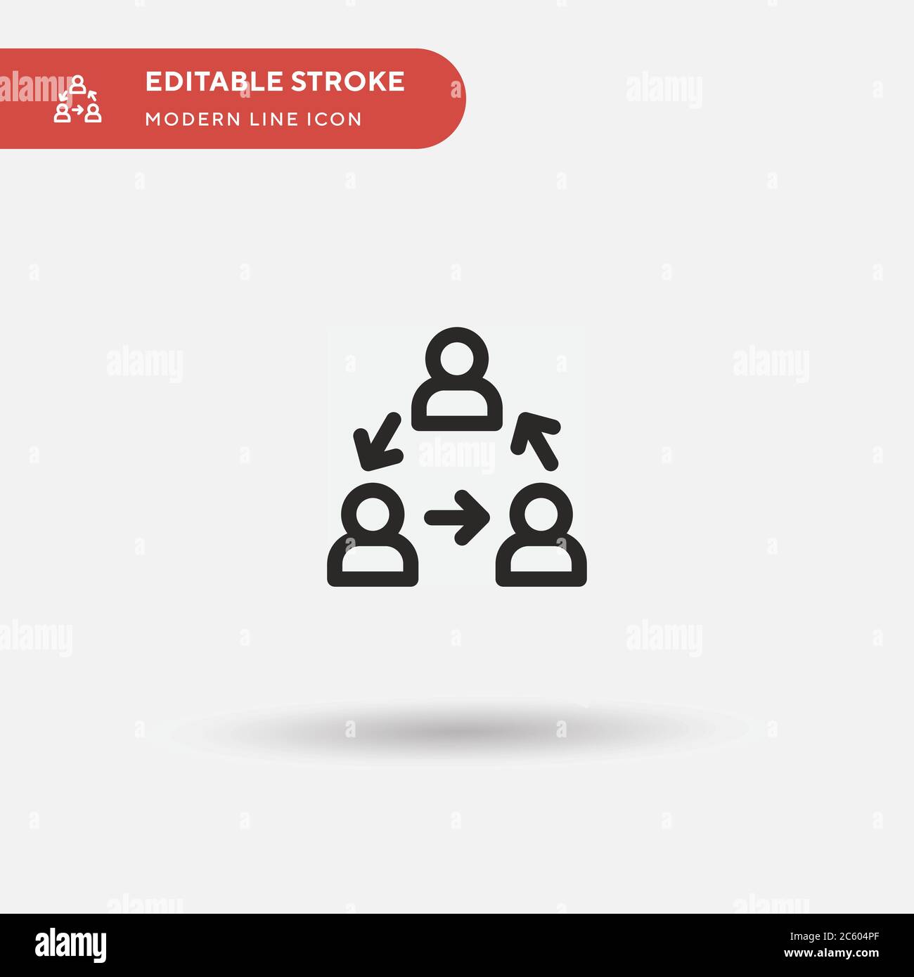 Substitute Simple vector icon. Illustration symbol design template for ...