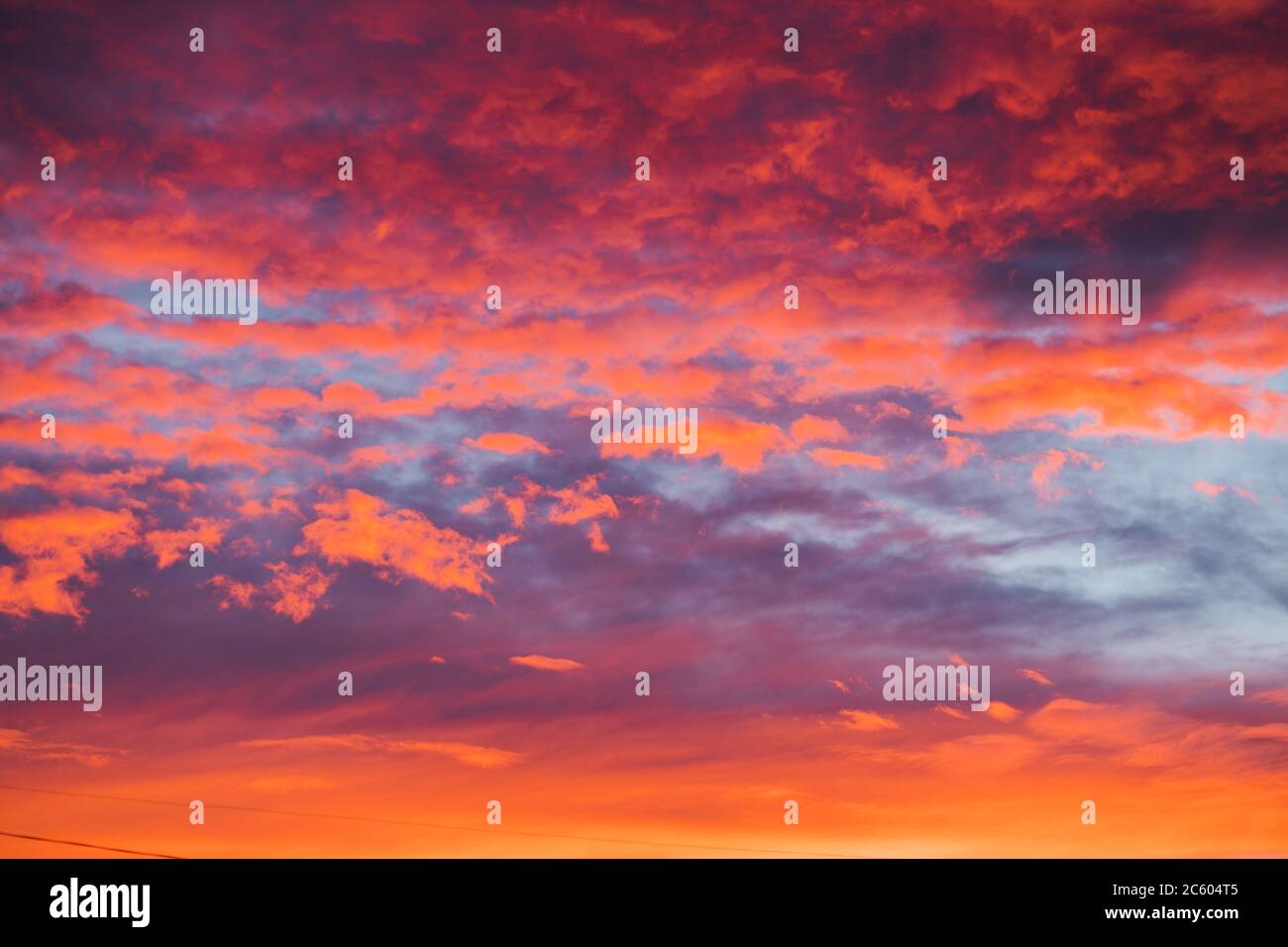 Violet and blue wonderful sunset and dramatic sky background. Amazing ...