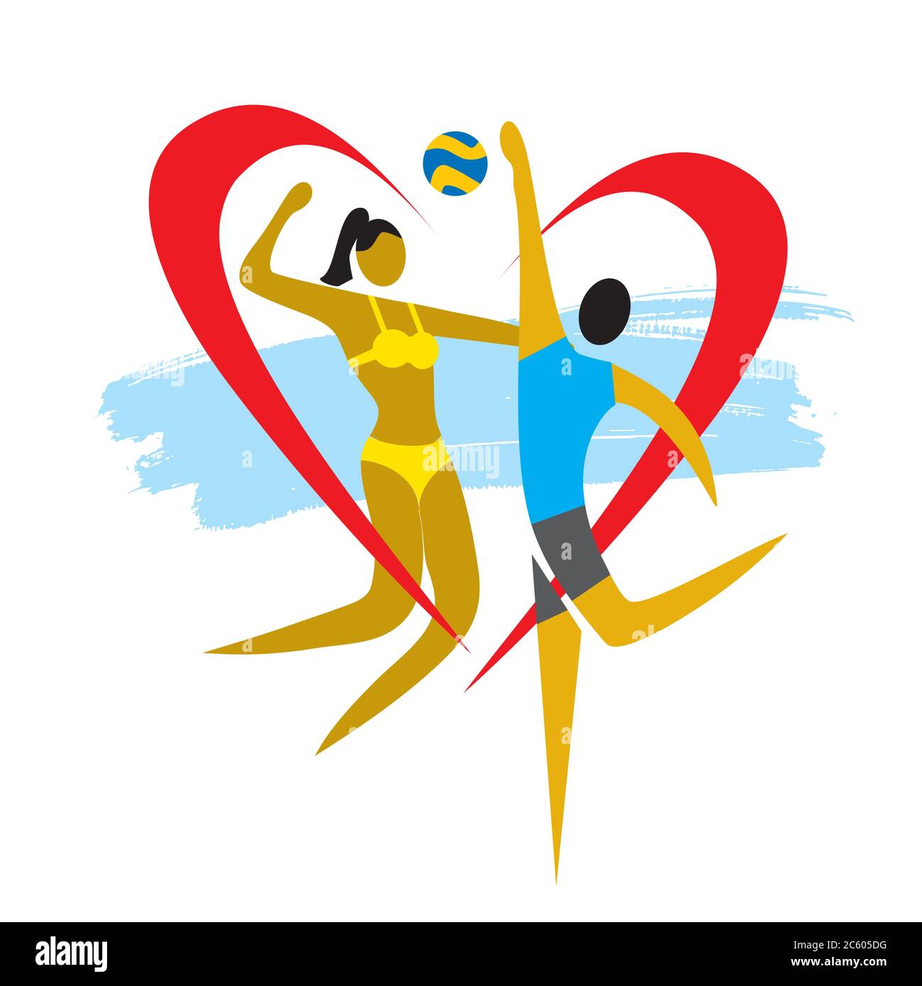 Couple playing vector Stock Vector Images - Alamy