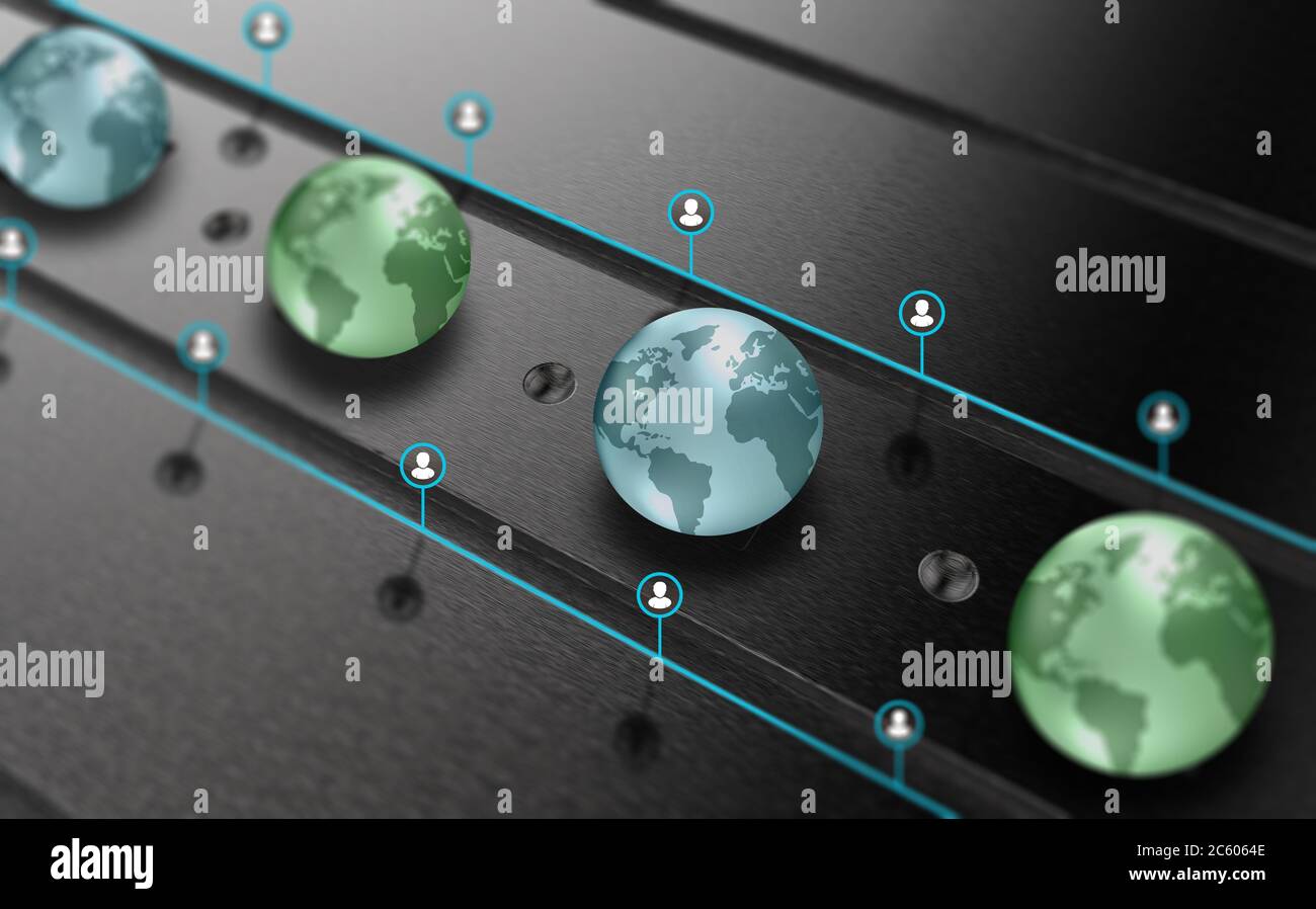 Data database sharing share hi-res stock photography and images - Alamy