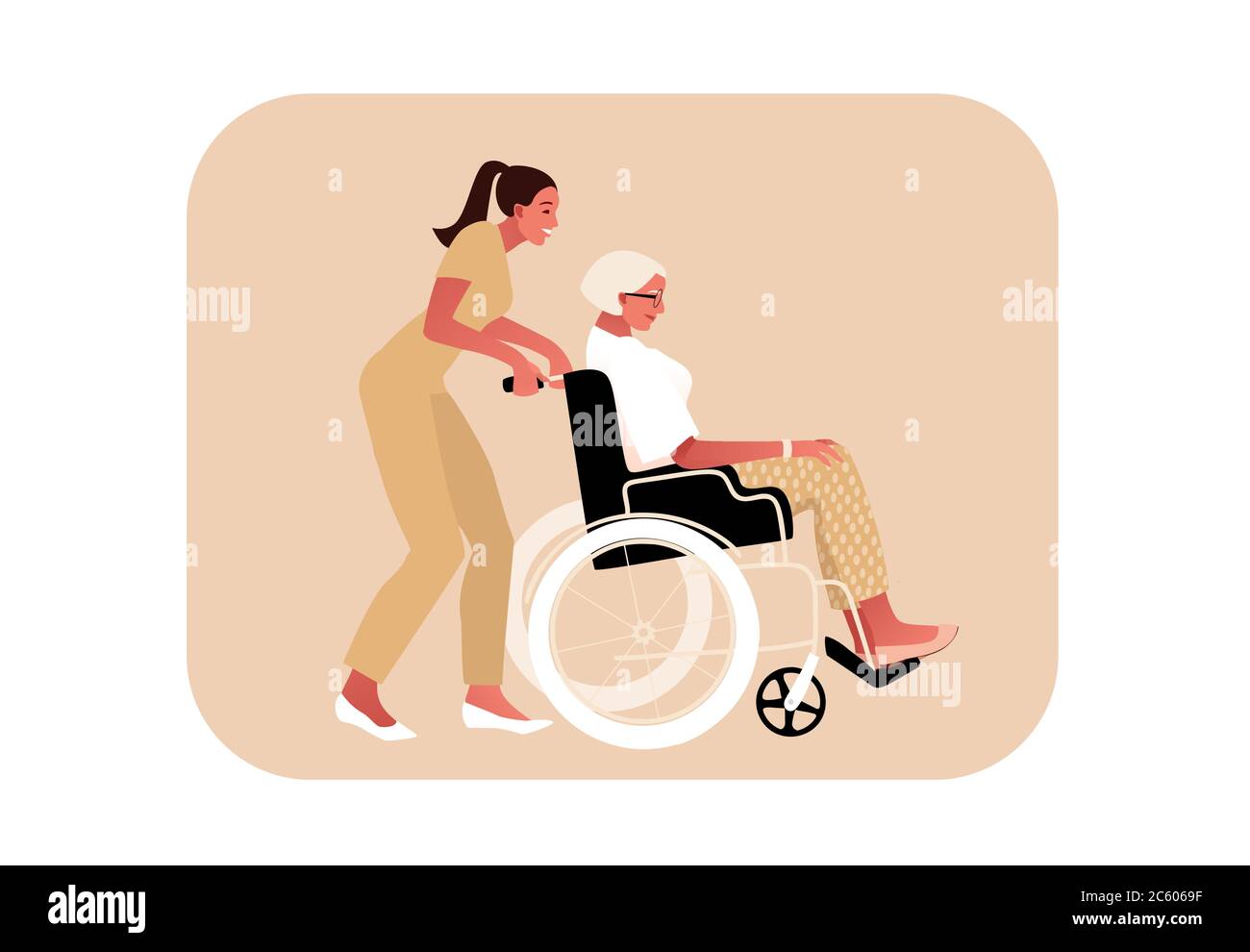 Side view vector illustration, flat cartoon style Stock Vector Image ...