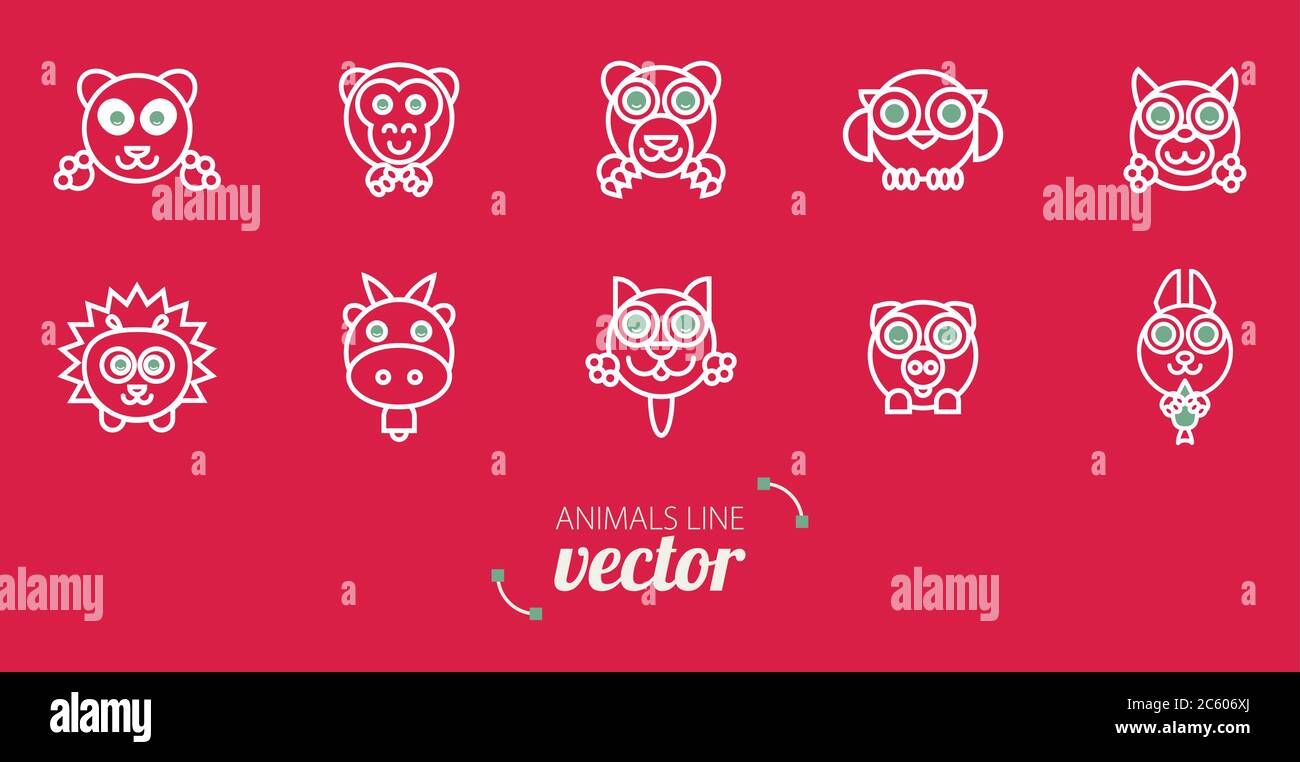 Monkey icon outline style Stock Vector Images - Alamy