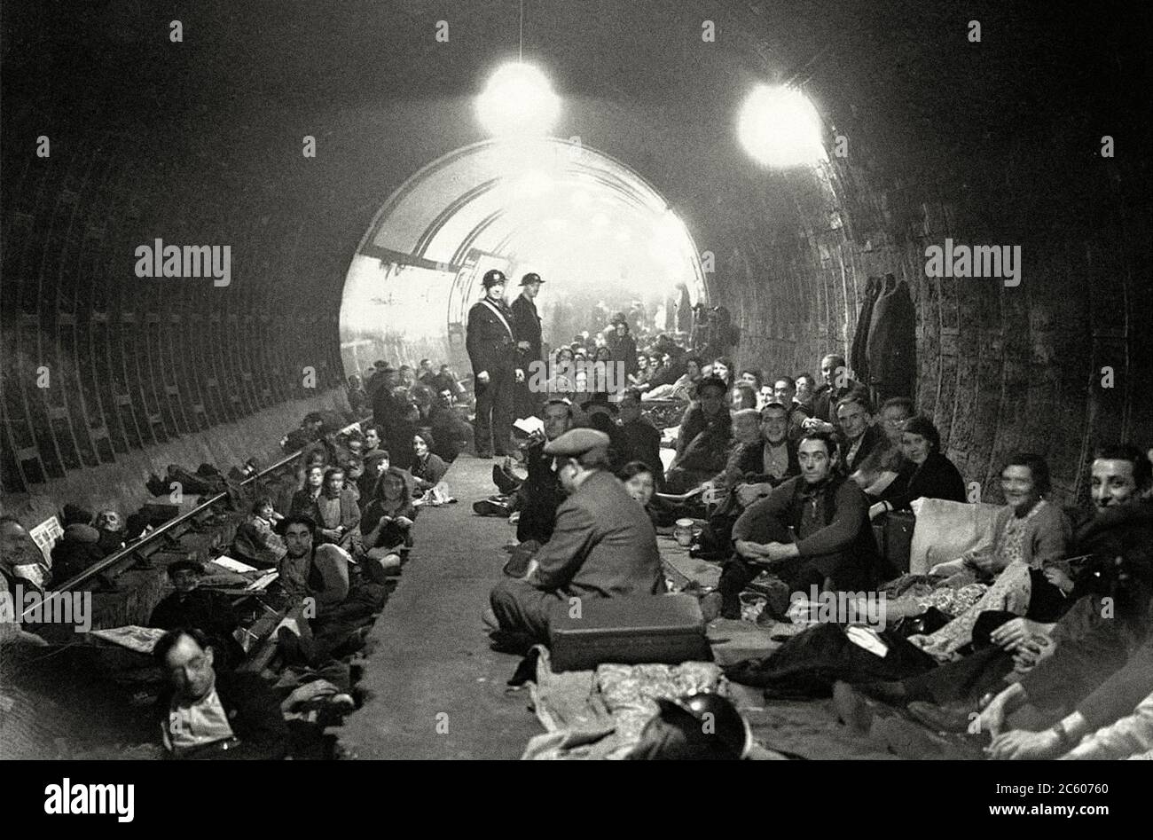 World War Ii London Underground Shelter High Resolution Stock ...