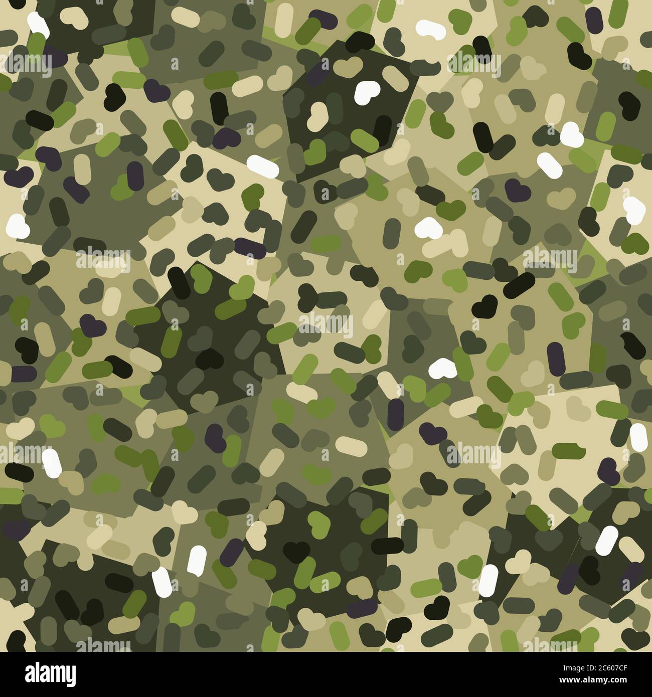 Camouflage seamless pattern background. Classic clothing style masking ...