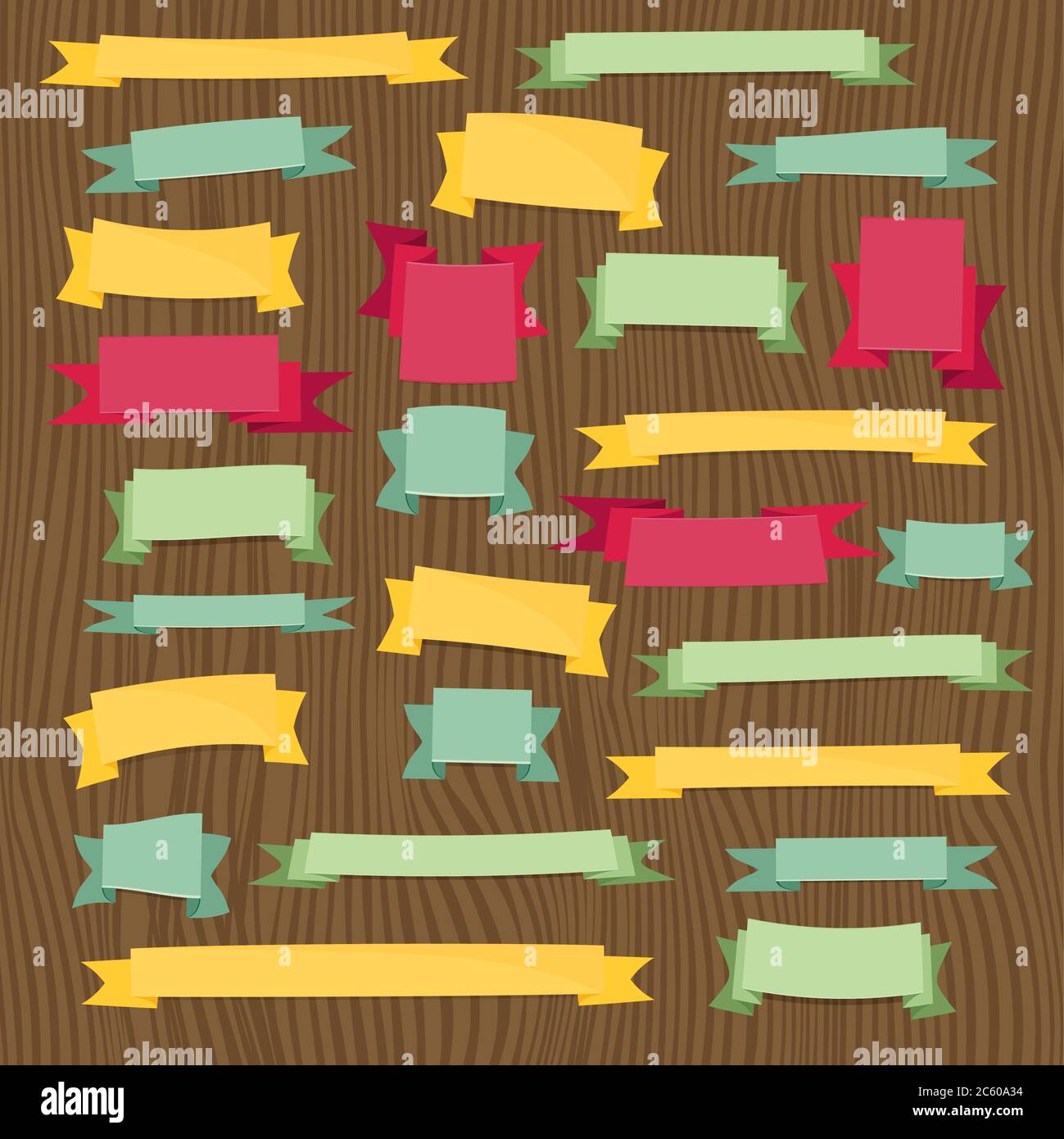 Vector color Ribbons Set Stock Vector Image & Art - Alamy