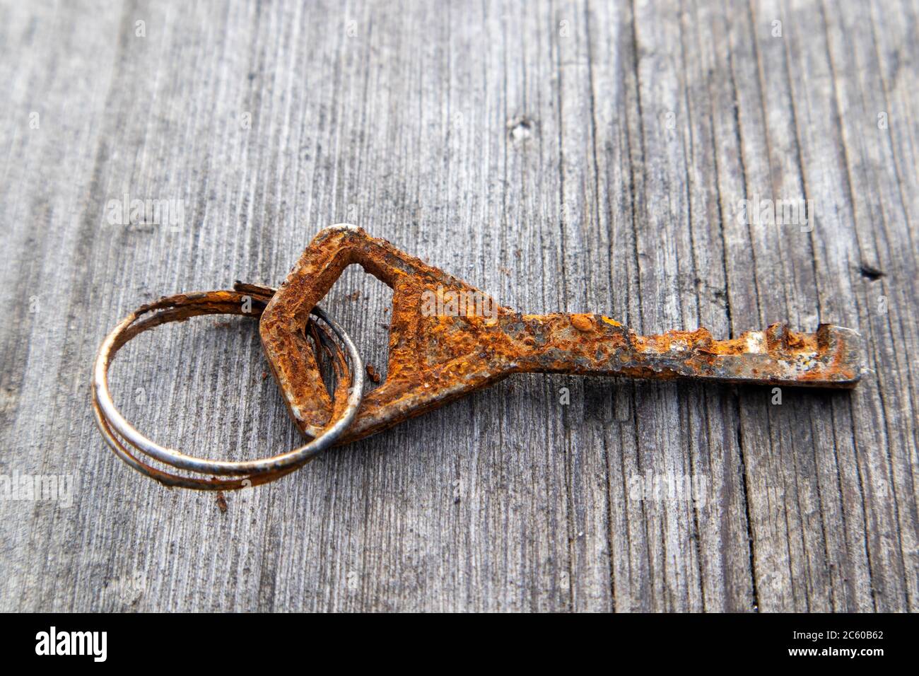 corroded old key on ground Stock Photo - Alamy