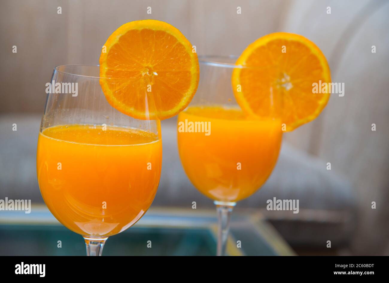 Two glasses of juice hi-res stock photography and images - Alamy