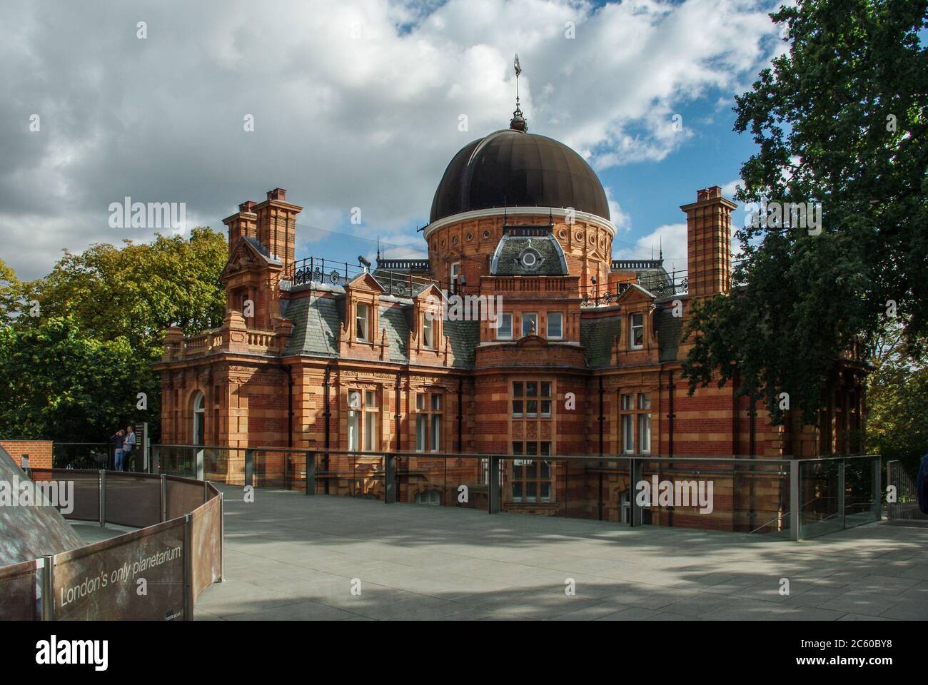 Royal Observatory building exterior, Greenwich Park, London, UK Stock ...