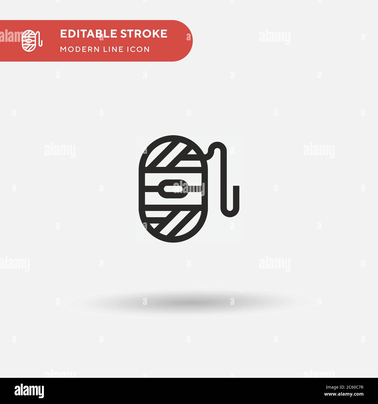 Wool Simple vector icon. Illustration symbol design template for web ...