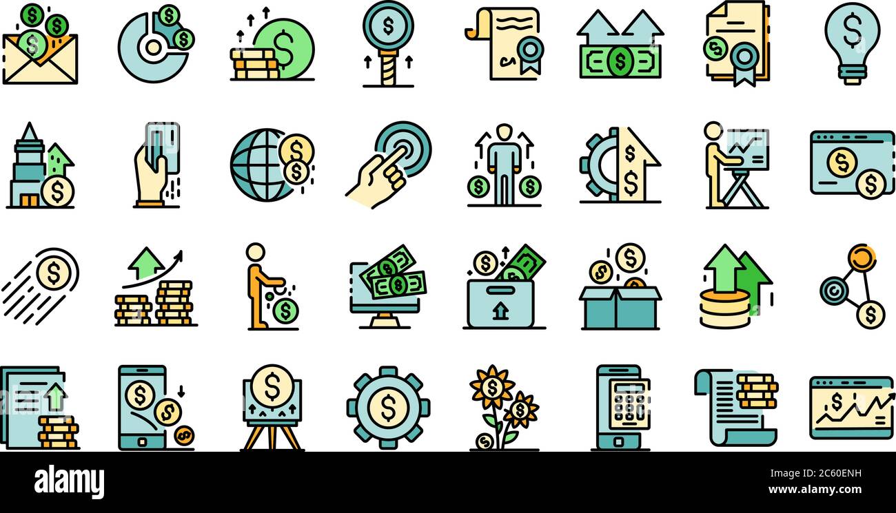Investor icons vector flat Stock Vector Image & Art - Alamy