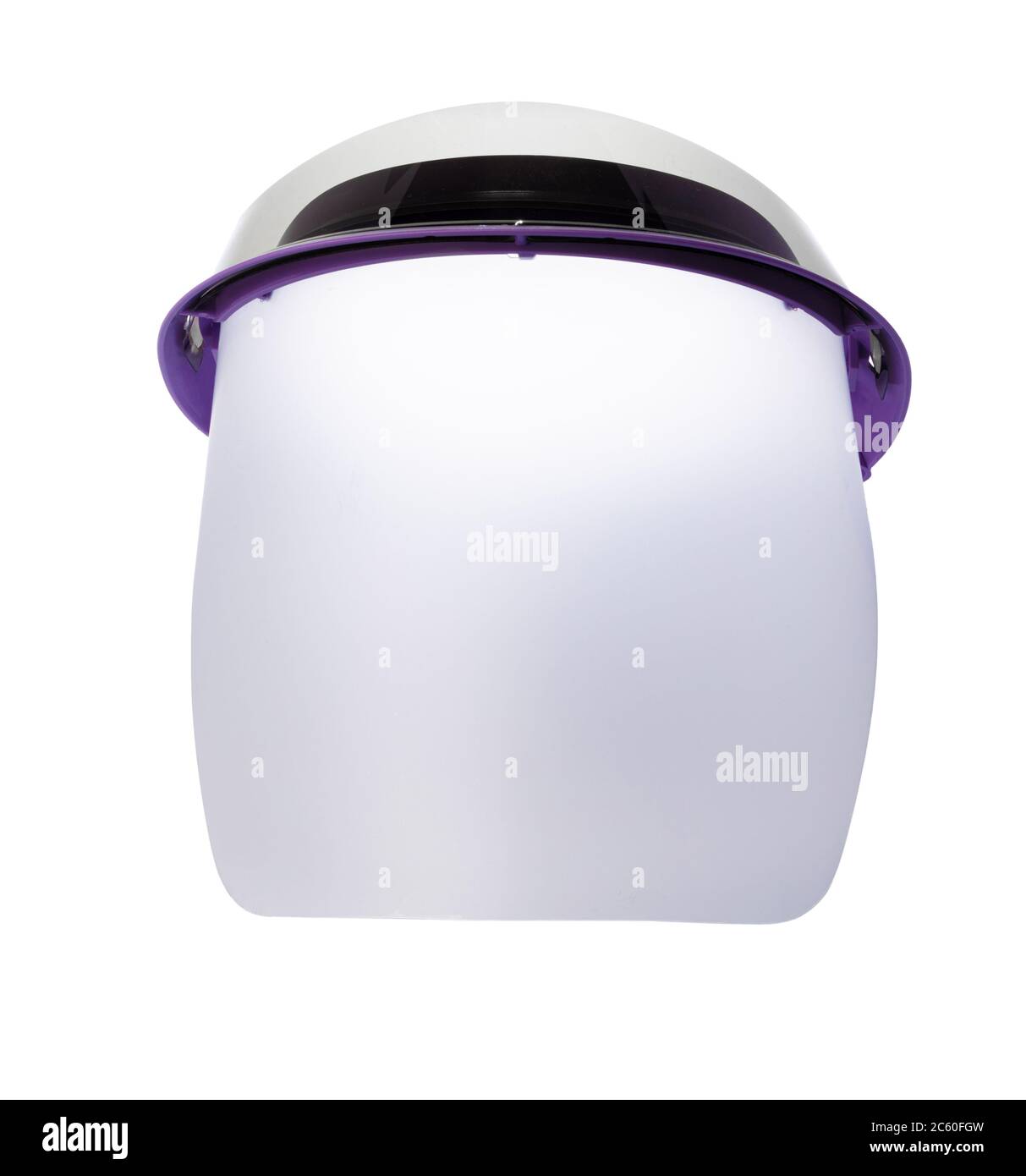 Medical visor face shield on white background Stock Photo - Alamy