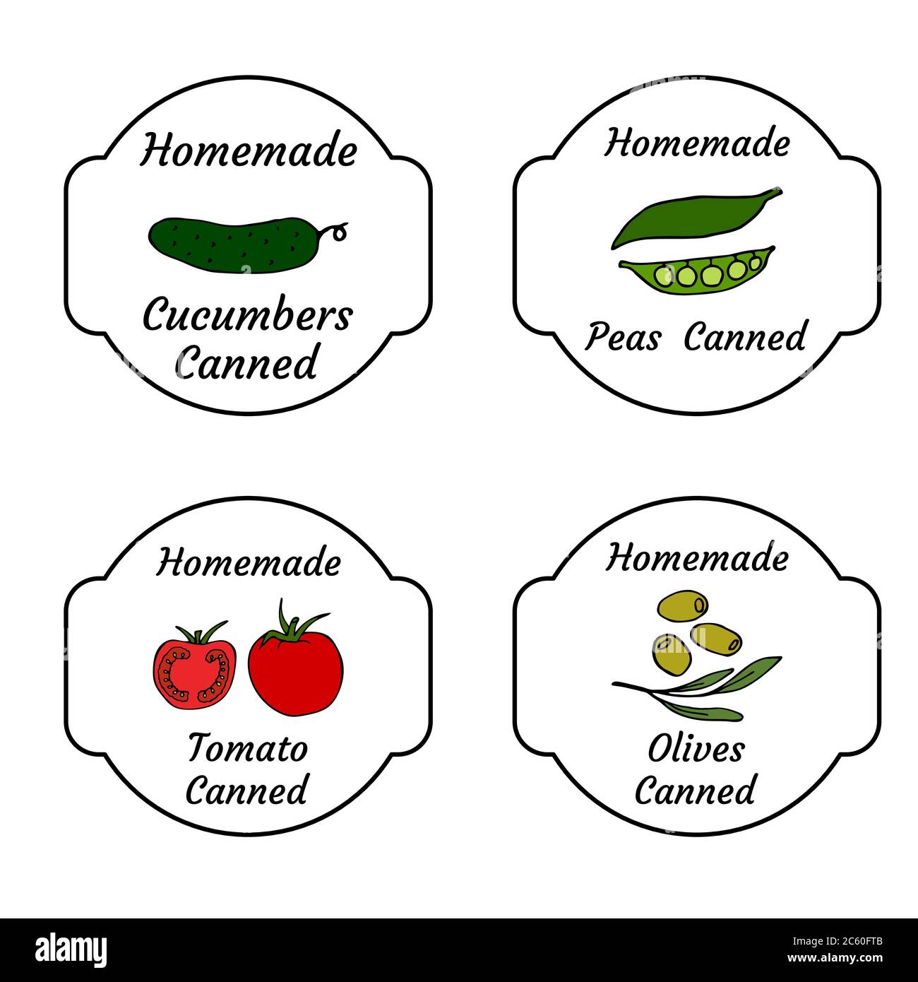 Canned cucumbers icon black Stock Vector Images - Alamy