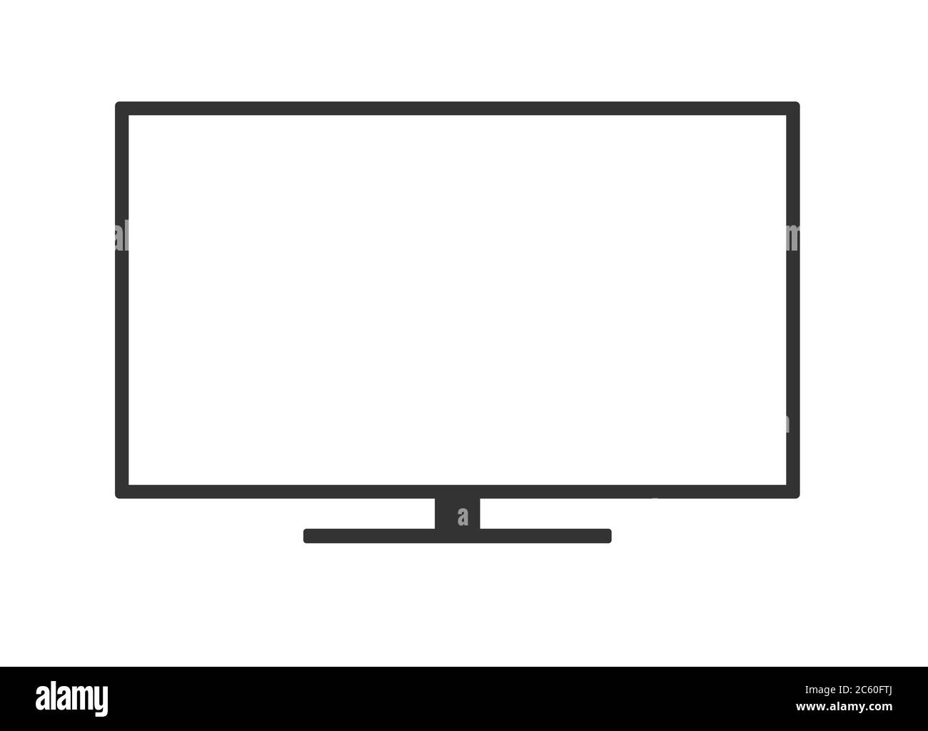 Computer display icon, black blank pc screen set. Led tv wide full hd ...