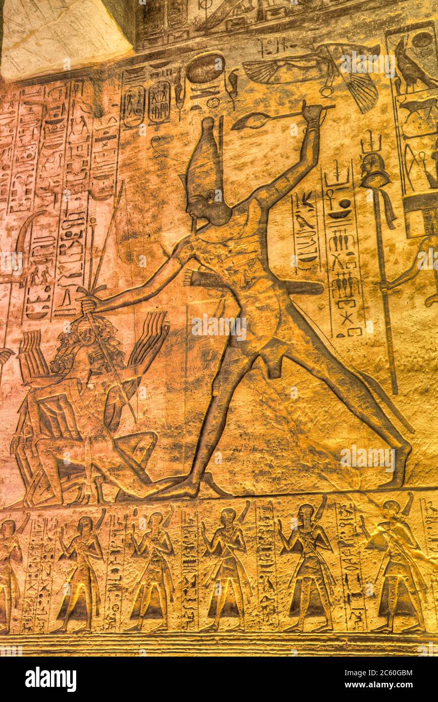 Sunken Relief, Hypostyle Hall, Ramses II Temple, UNESCO World Heritage ...