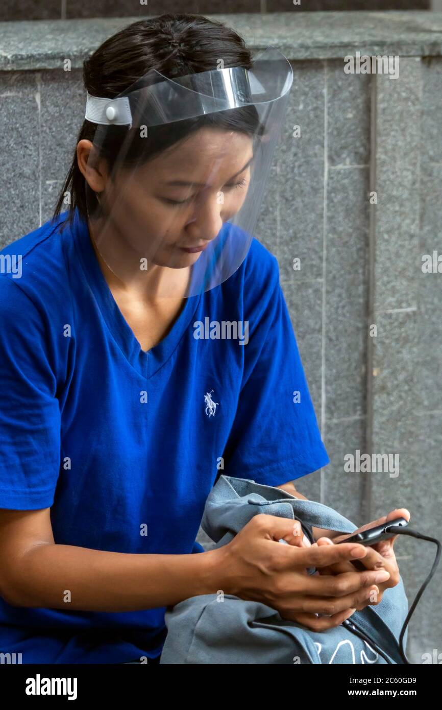 Plastic face shield hi-res stock photography and images - Alamy