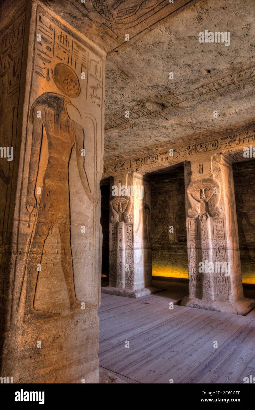 Hathor pillars hi-res stock photography and images - Alamy