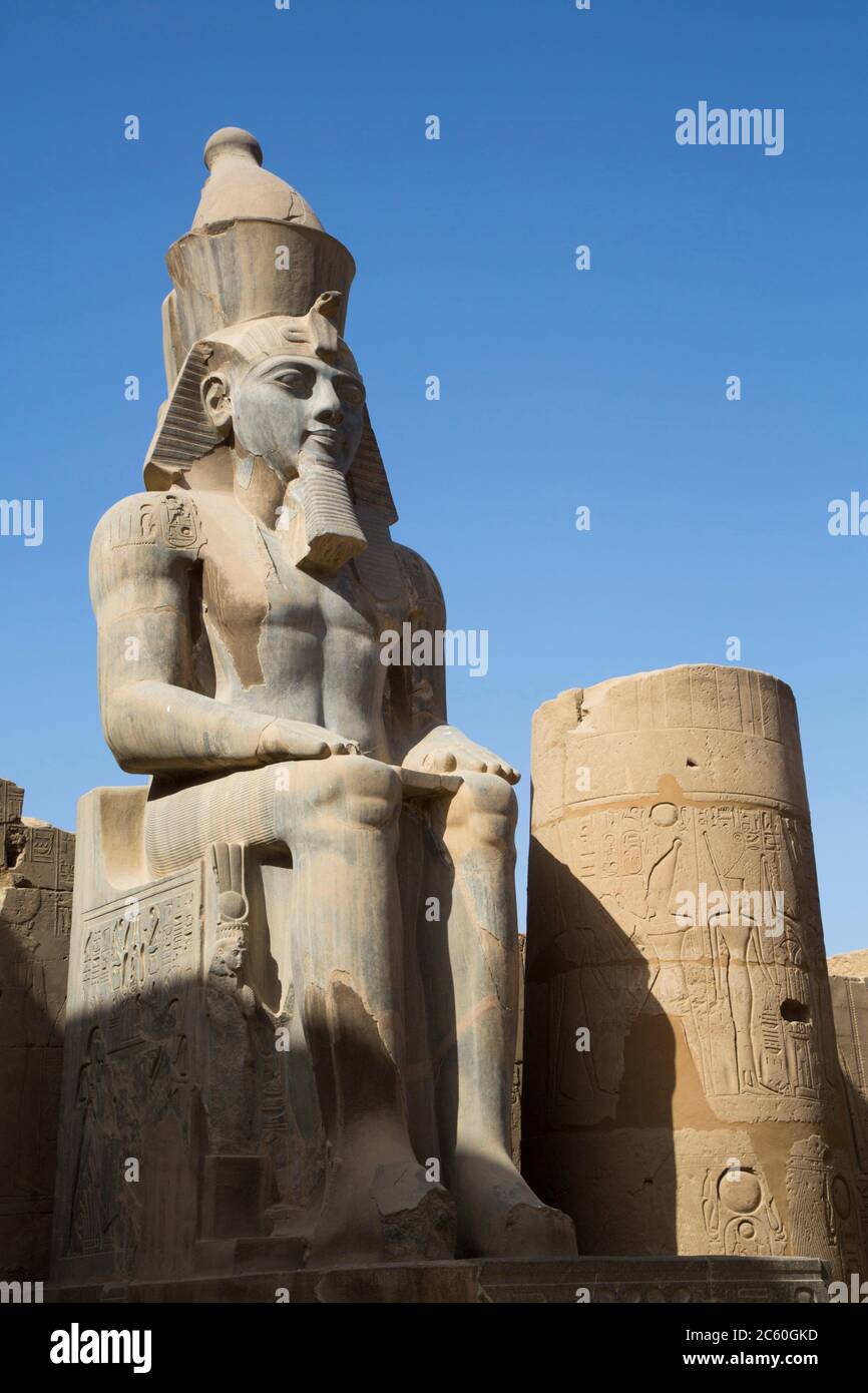Ramesses Ii Colossus Luxor Temple High Resolution Stock Photography and ...
