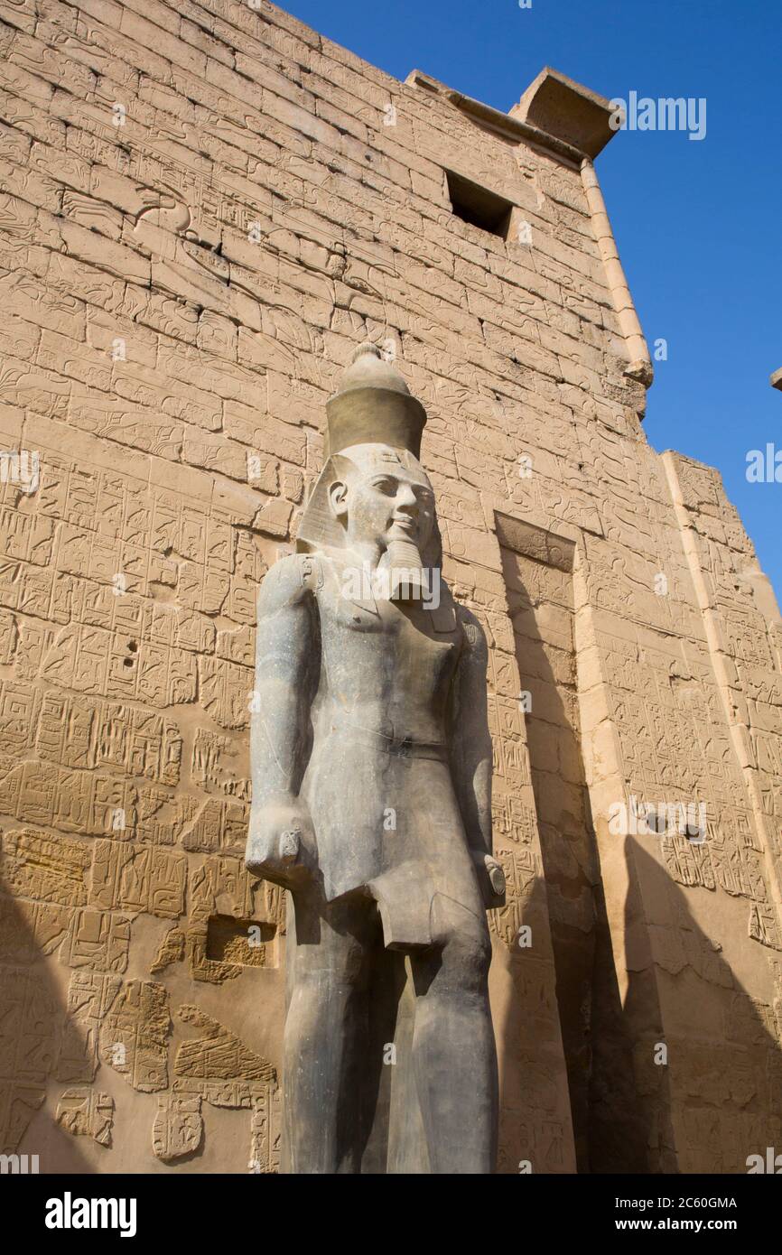 Ramesses ii colossus luxor temple hi-res stock photography and images ...