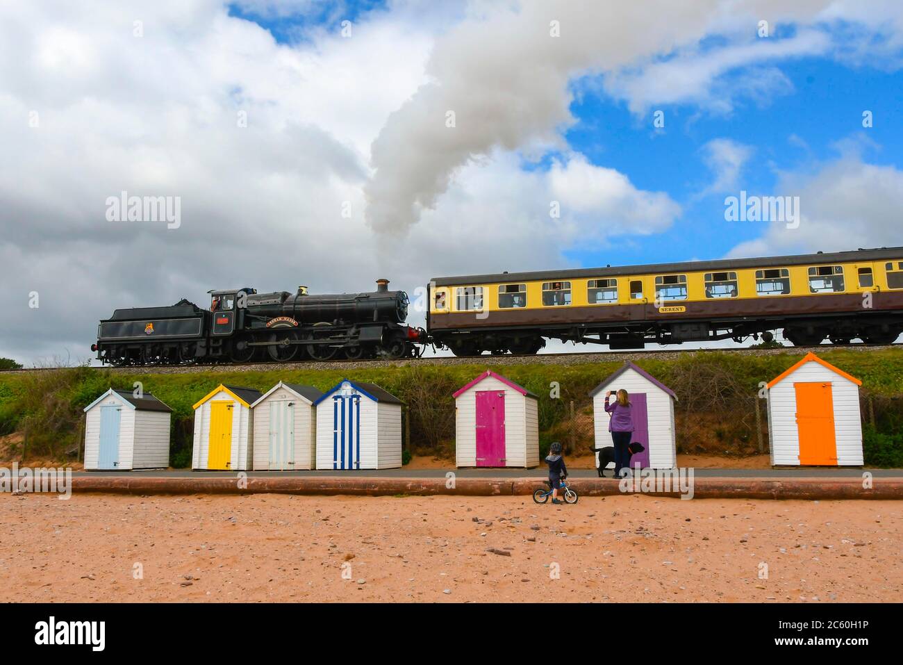 Goodrington Sands, Paignton, Devon, UK. 6th July 2020. The Dartmouth ...