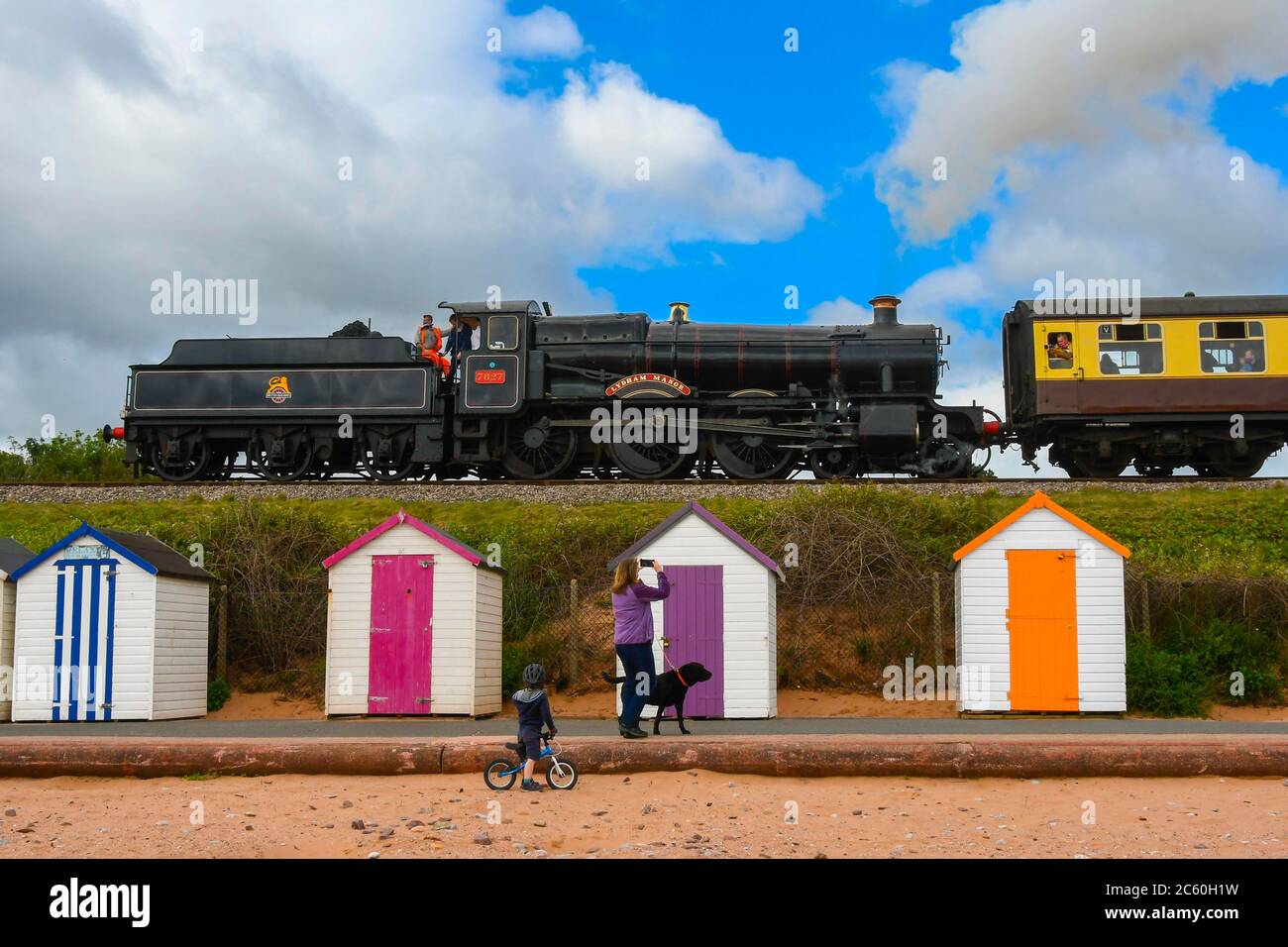 Goodrington Sands, Paignton, Devon, UK. 6th July 2020. The Dartmouth ...