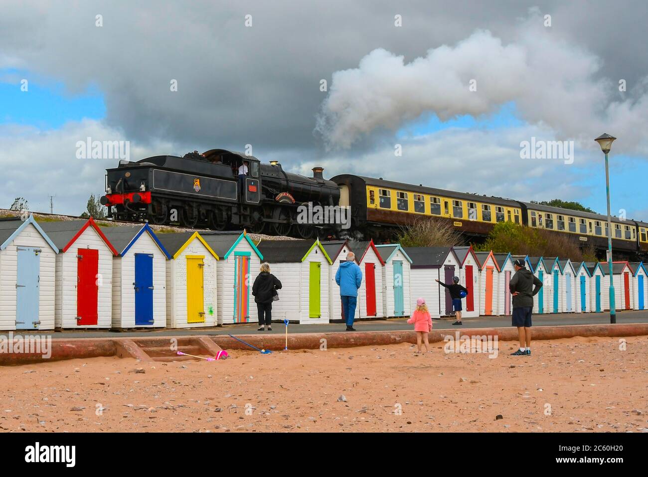 Goodrington Sands, Paignton, Devon, UK. 6th July 2020. The Dartmouth ...