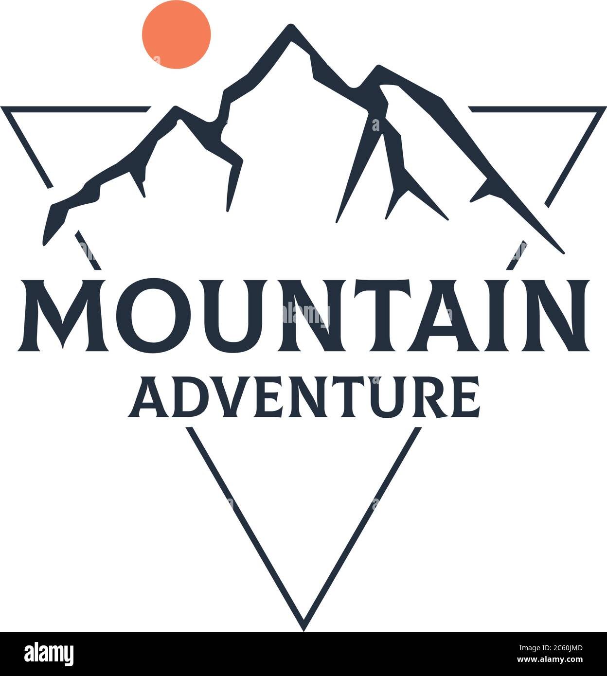 Mountain Adventure Outdoor logo design vector in triangle, best for ...