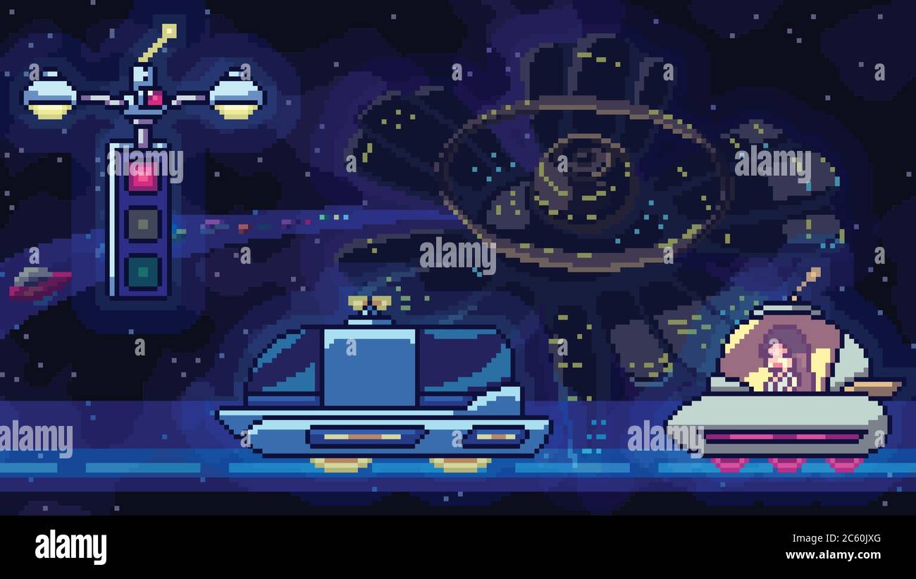 Cartoon future space woman Stock Vector Images - Alamy